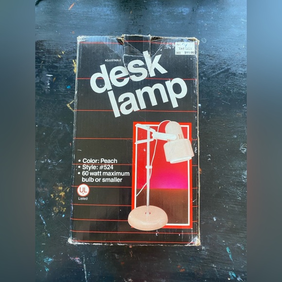 Target | Other | Vintage Target Peach Adjustable Table Or Desk Lamp ...